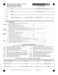 Form RI-1120POL - 2021 - Fill Out, Sign Online and Download Fillable PDF, Rhode Island ...