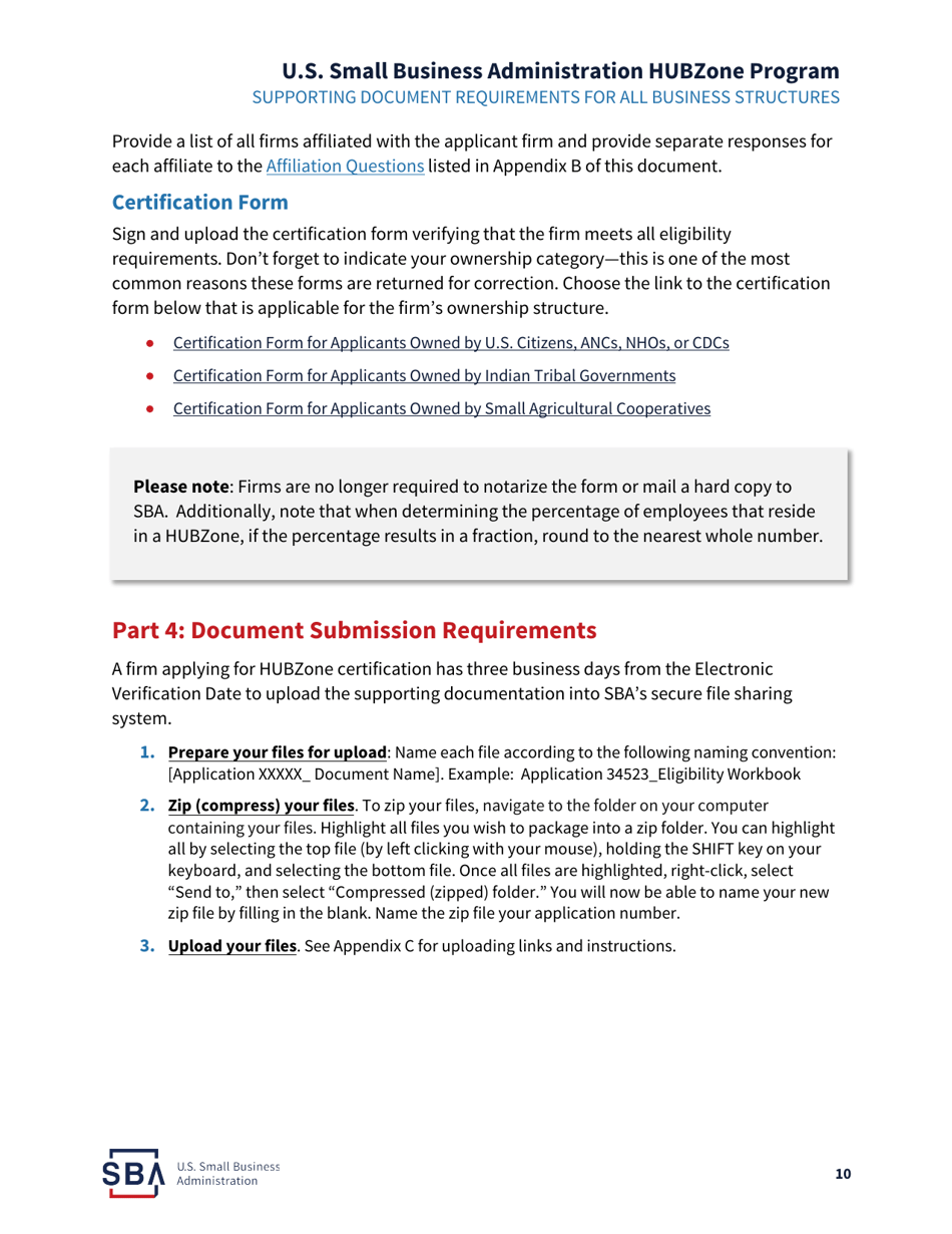 HUBZone Program Required Supporting Documents Checklist - Fill Out ... HUBZone Program Required Supporting Documents Checklist - Fill Out ...