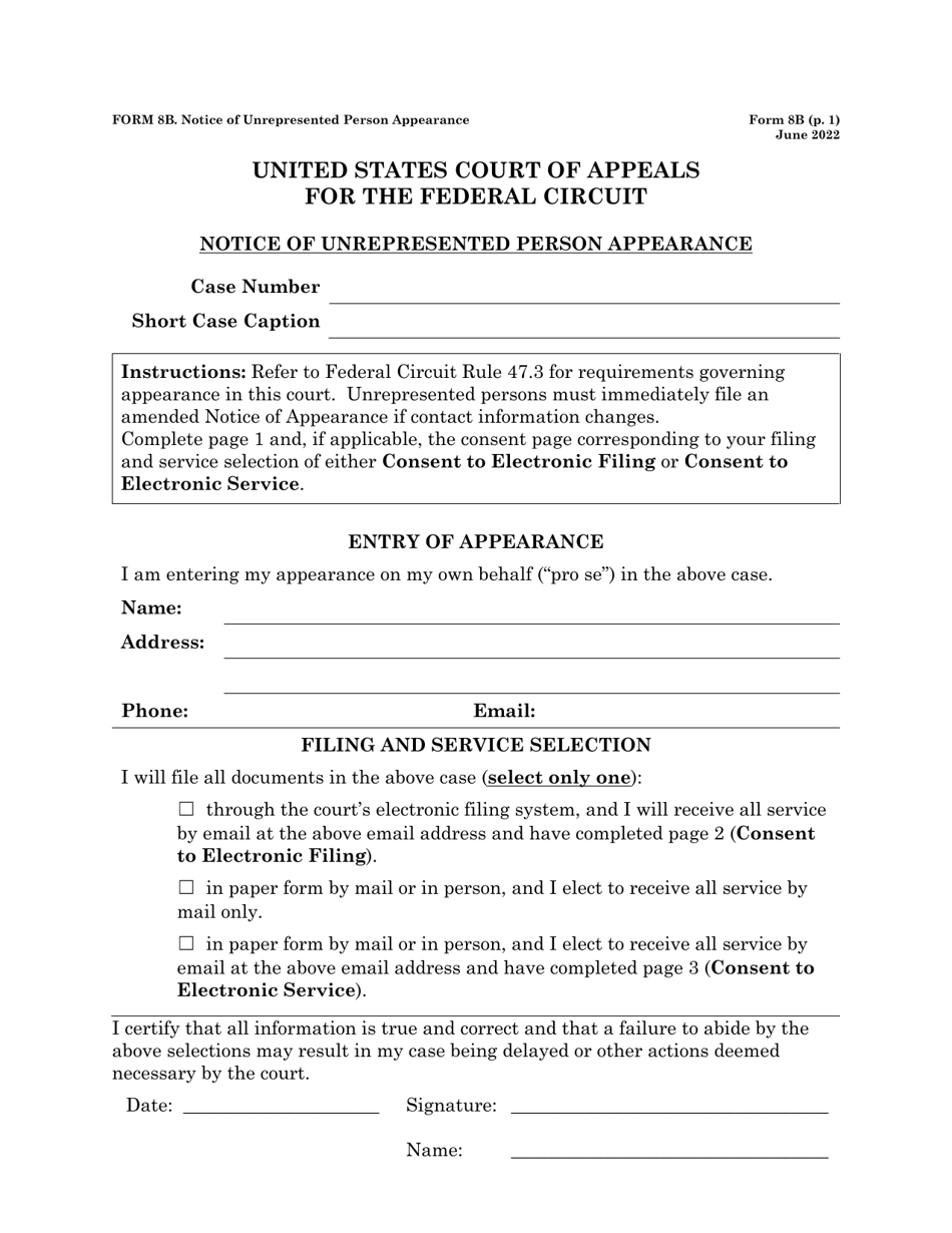 Form 8B - Fill Out, Sign Online and Download Fillable PDF | Templateroller
