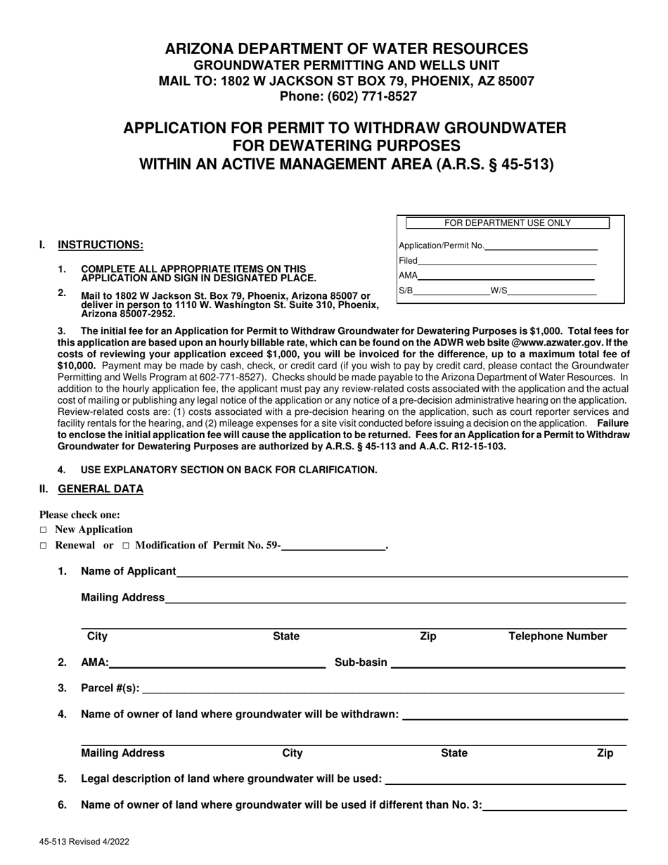 Form 45 513 Download Printable PDF Or Fill Online Application For Form 45 513 Download Printable PDF Or Fill Online Application For