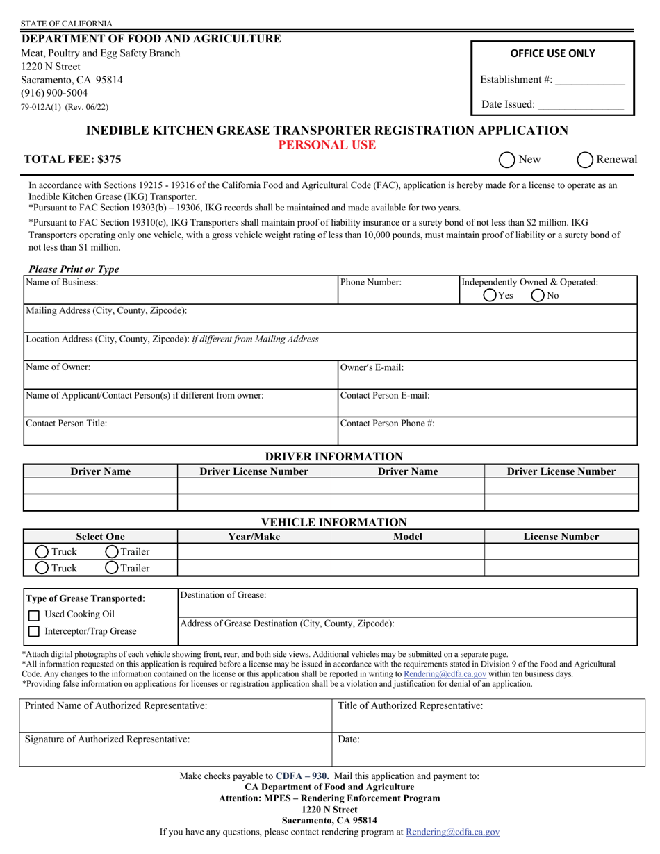 Form 79-012A(1) - Fill Out, Sign Online and Download Fillable PDF ...