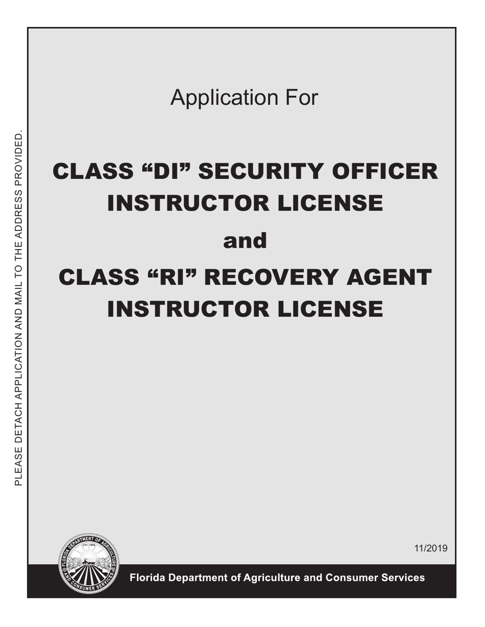 Form FDACS-16014 Download Printable PDF or Fill Online Application for ...