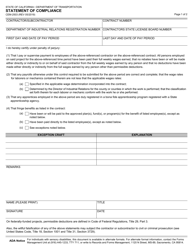 Form CEM-2503 Download Fillable PDF or Fill Online Statement of ...