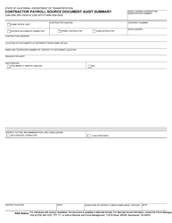 Form CEM-2502 Download Fillable PDF or Fill Online Contractor Payroll ...