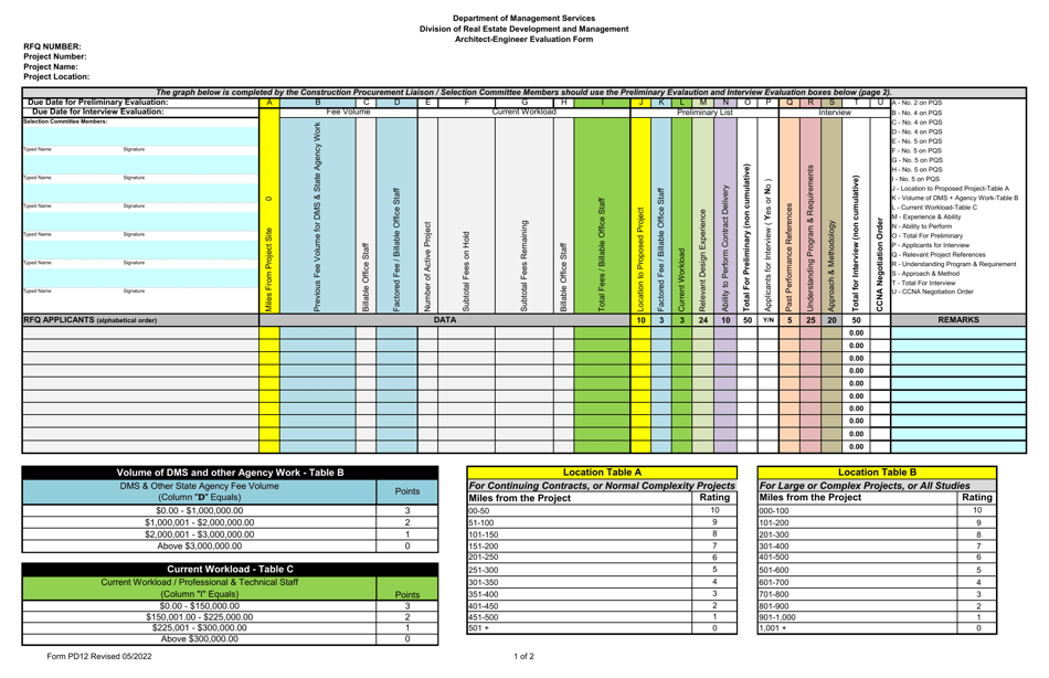 DMS Form PD12 - Fill Out, Sign Online and Download Printable PDF ...