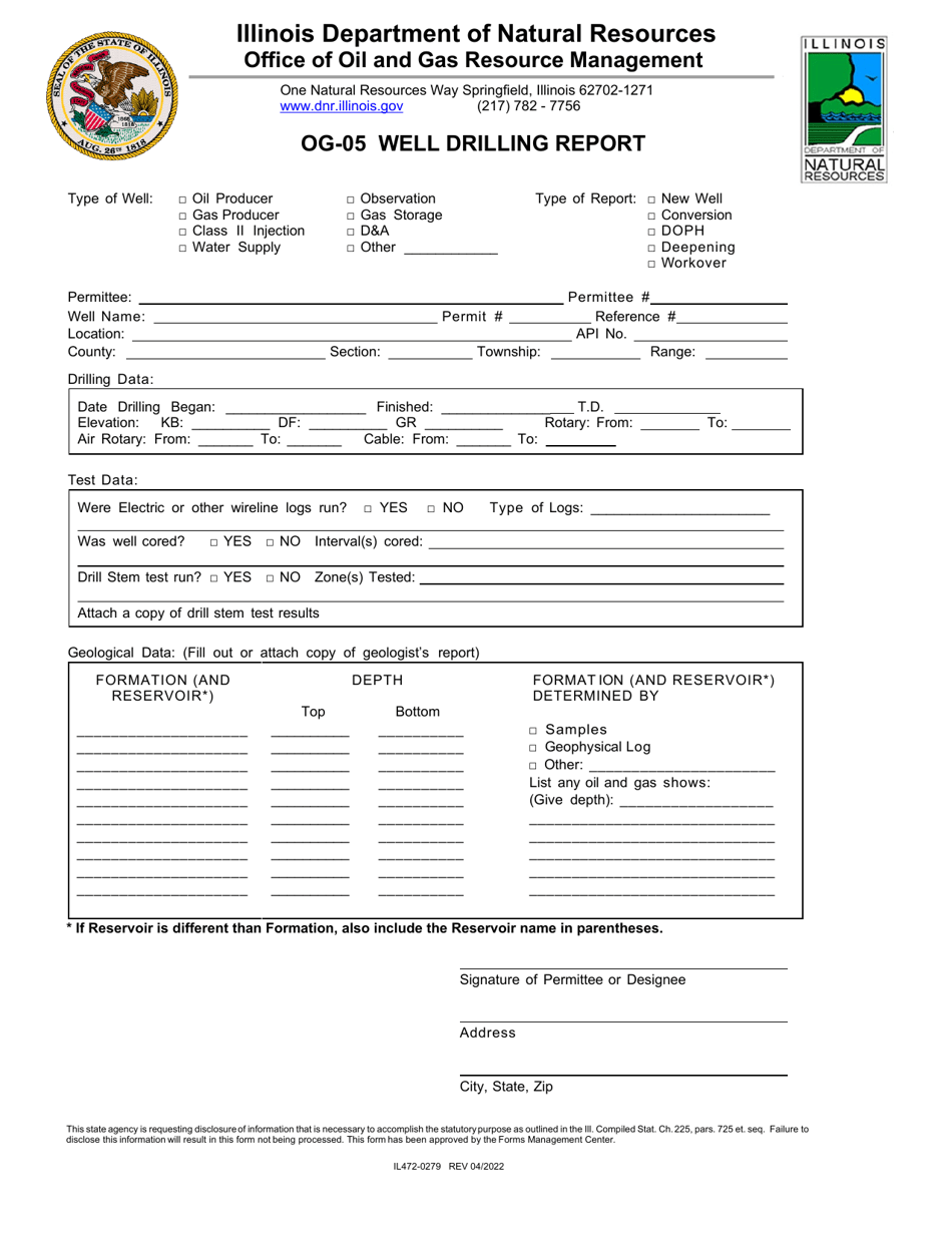 DNR OOGRM Form OG-05 - Fill Out, Sign Online and Download Fillable PDF ...