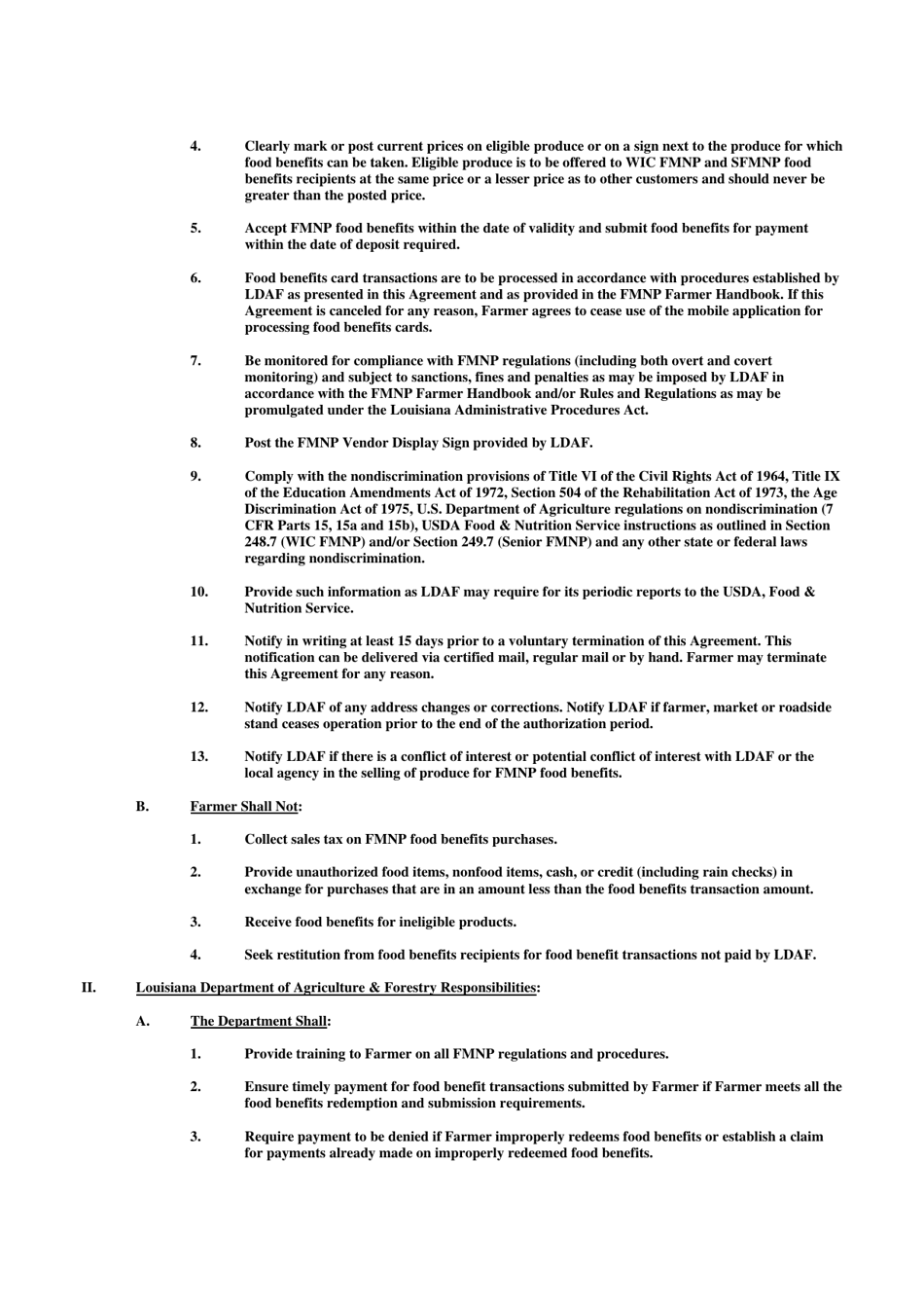 2022 Louisiana Farmer Participation Agreement - Louisiana Farmers ... 2022 Louisiana Farmer Participation Agreement - Louisiana Farmers ...