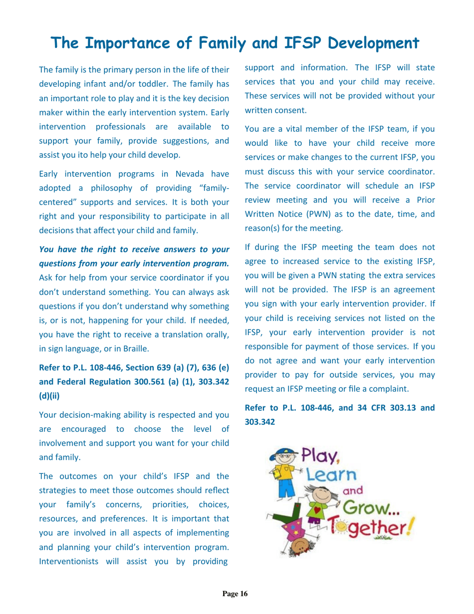 Nevada Nevada Early Intervention Services (Neis) Parent Handbook ... Nevada Nevada Early Intervention Services (Neis) Parent Handbook ...