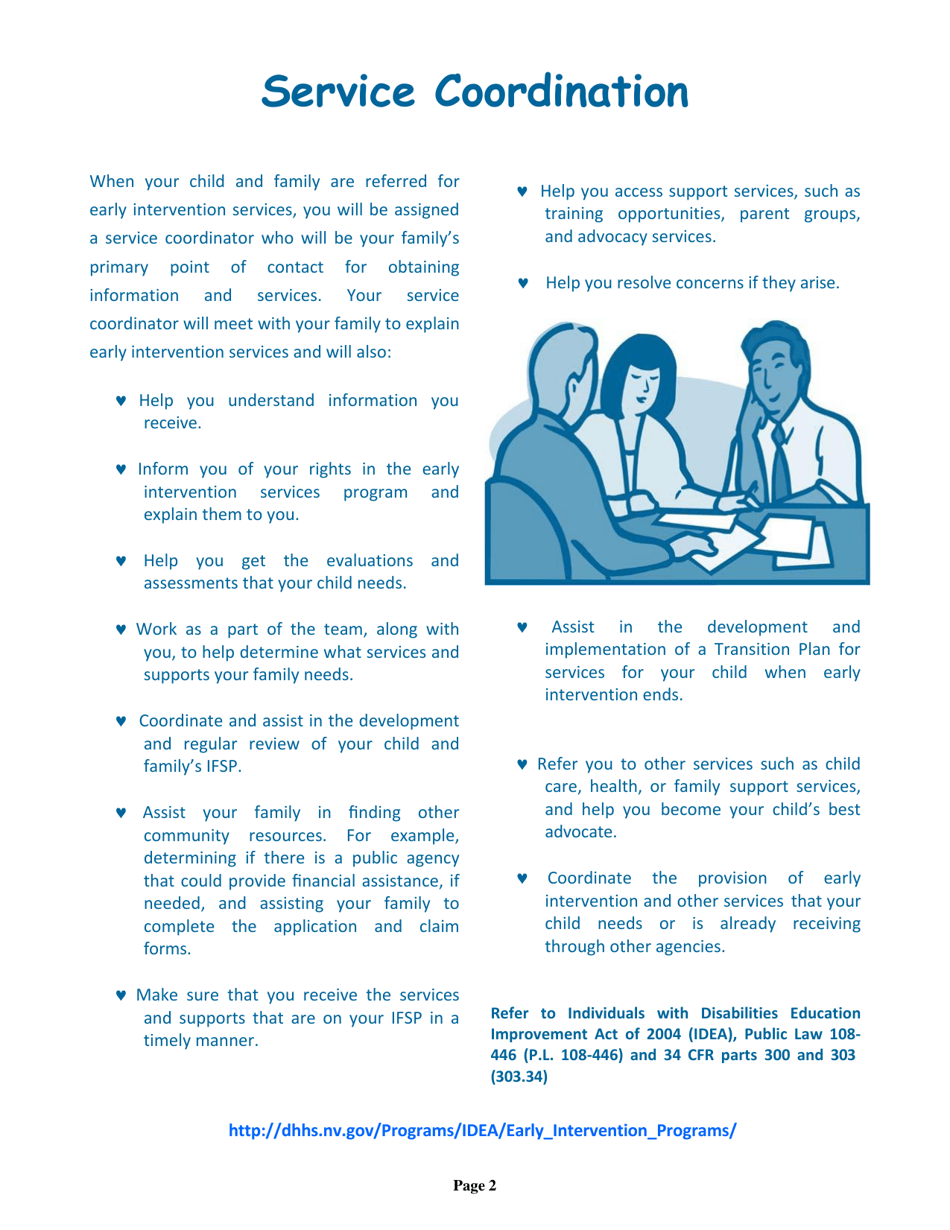 Nevada Nevada Early Intervention Services (Neis) Parent Handbook ... Nevada Nevada Early Intervention Services (Neis) Parent Handbook ...
