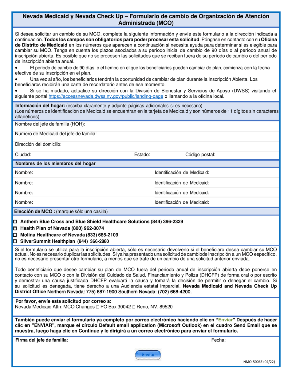 Formulario NMO-5006E - Fill Out, Sign Online and Download Fillable PDF ...