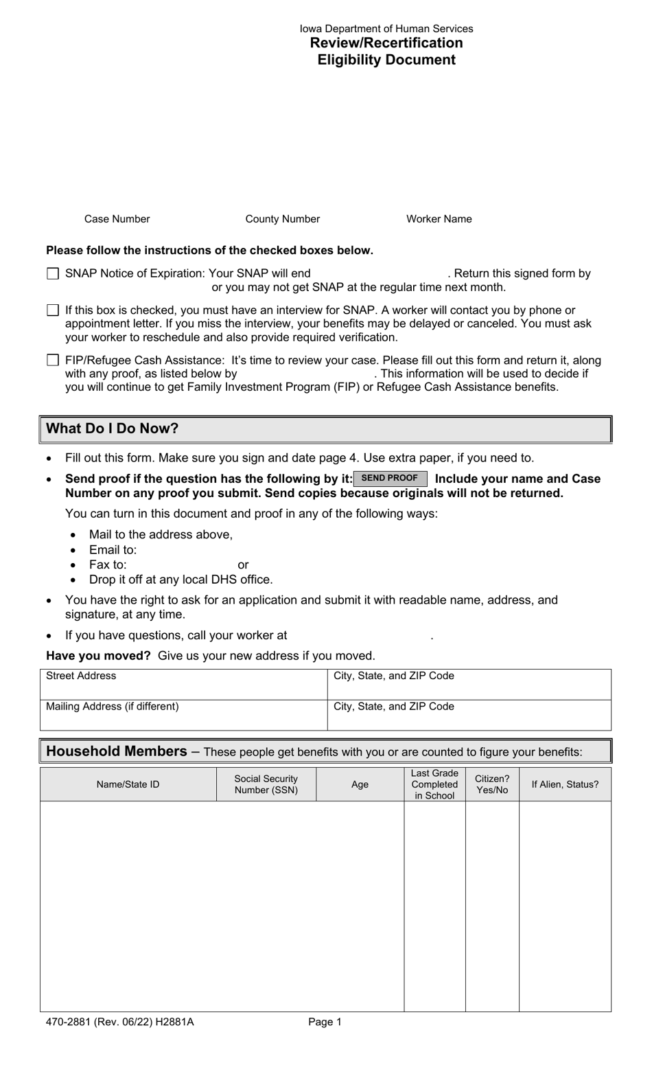 Form 470-2881 Download Printable PDF or Fill Online Review ...