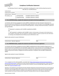New Hampshire Compliance Certification Statement - Sample - Fill Out ...