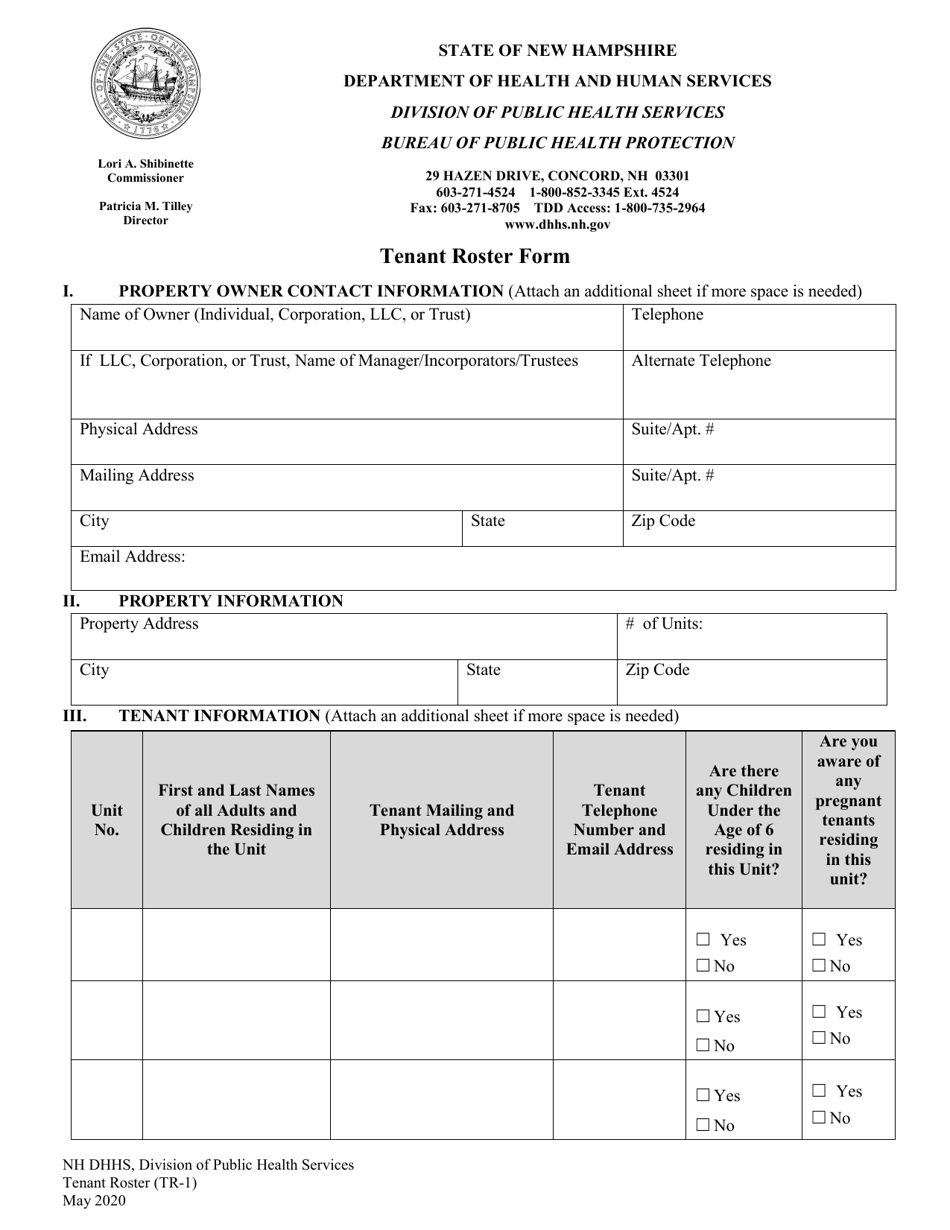 Form TR-1 - Fill Out, Sign Online and Download Printable PDF, New ...