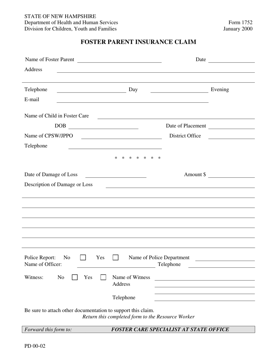 Form 1752 - Fill Out, Sign Online and Download Printable PDF, New ...