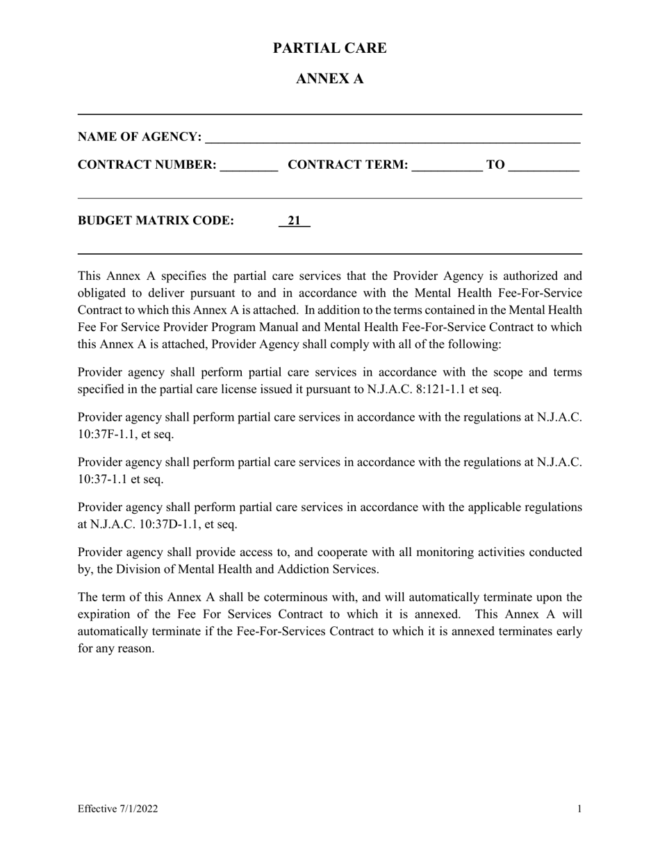 New Jersey Partial Care - Fill Out, Sign Online and Download PDF ...