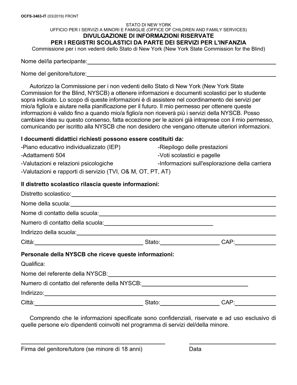Form OCFS-3463-IT - Fill Out, Sign Online and Download Printable PDF ...