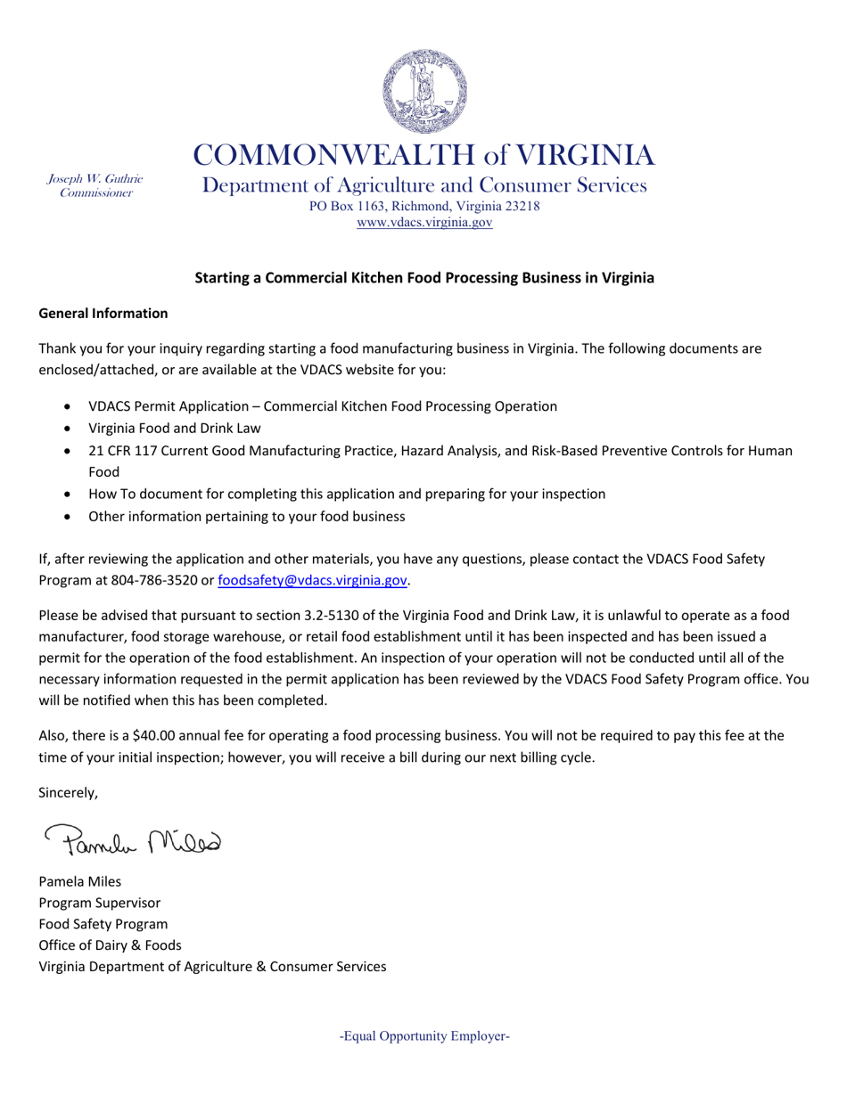 Form VDACS-FSP-APPCK Download Fillable PDF or Fill Online Permit ...