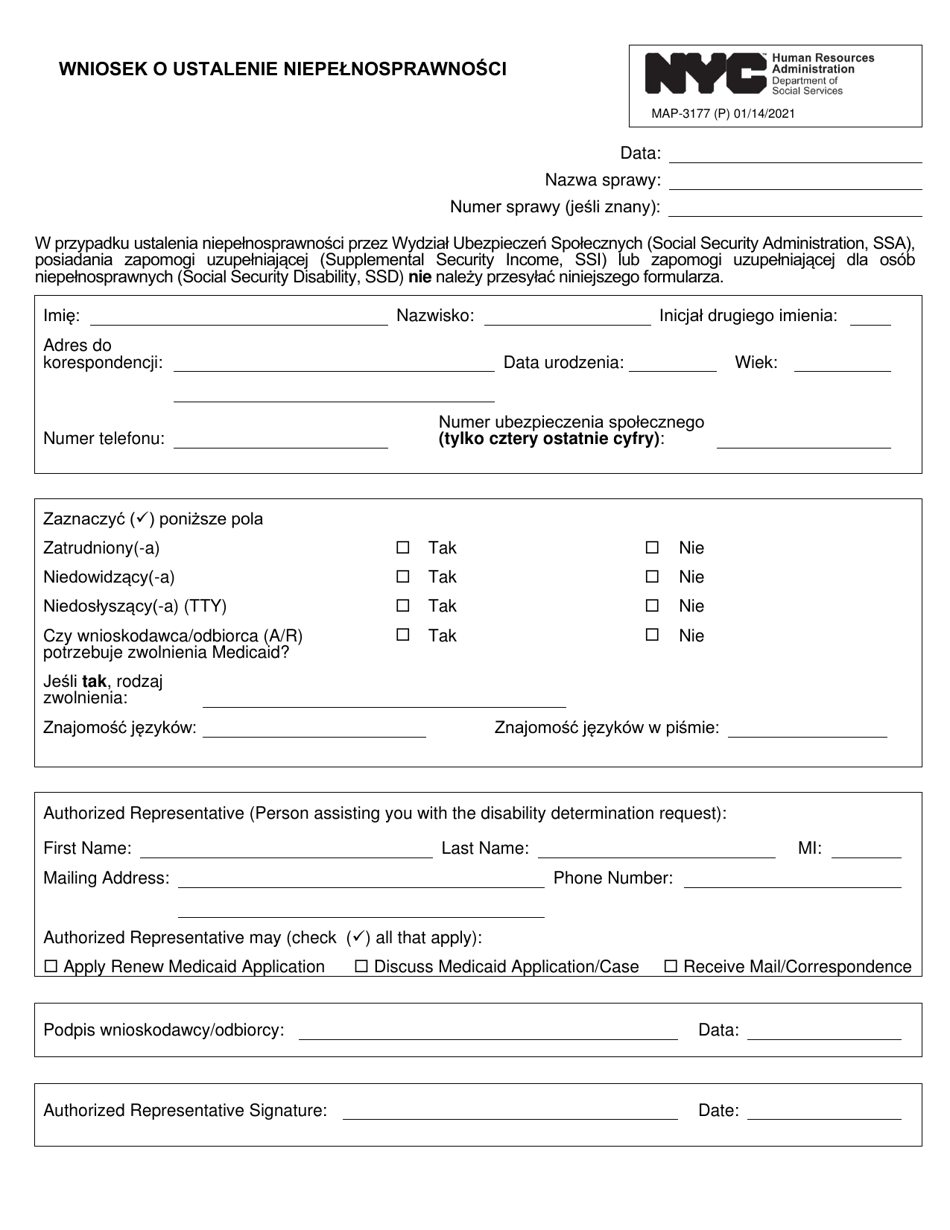 Form MAP-3177 - Fill Out, Sign Online and Download Printable PDF, New ...