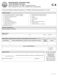 Form C-4 Download Printable PDF or Fill Online Independent Expenditures, Idaho | Templateroller