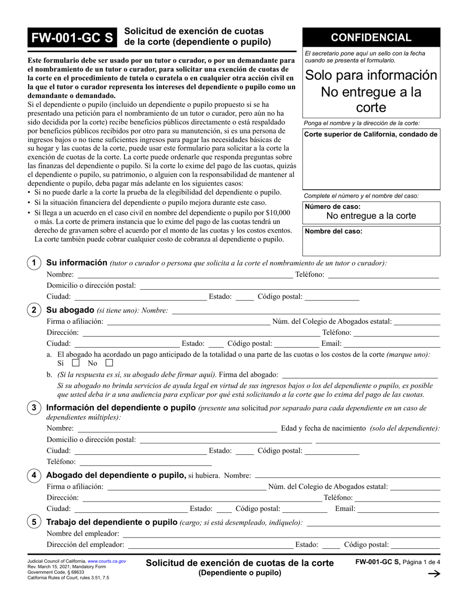 Formulario FW-001-GC - Fill Out, Sign Online and Download Printable PDF ...