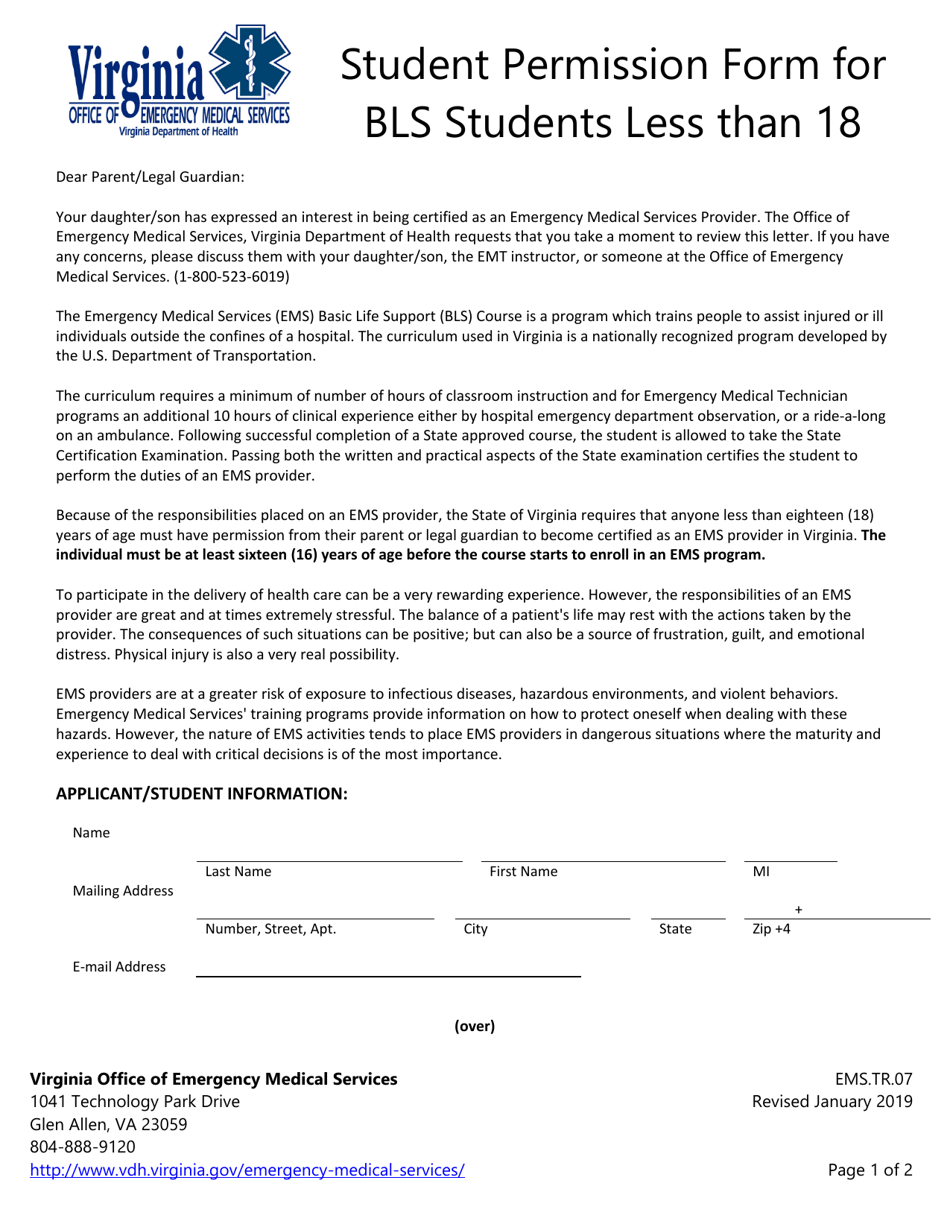 Form EMS.TR.07 - Fill Out, Sign Online and Download Printable PDF ...