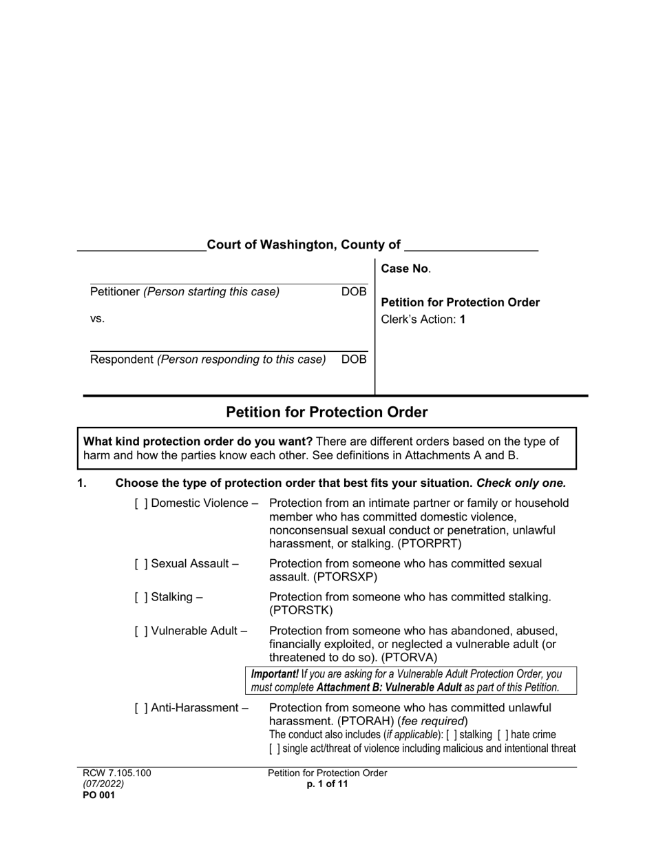 Form PO001 - Fill Out, Sign Online and Download Printable PDF ...