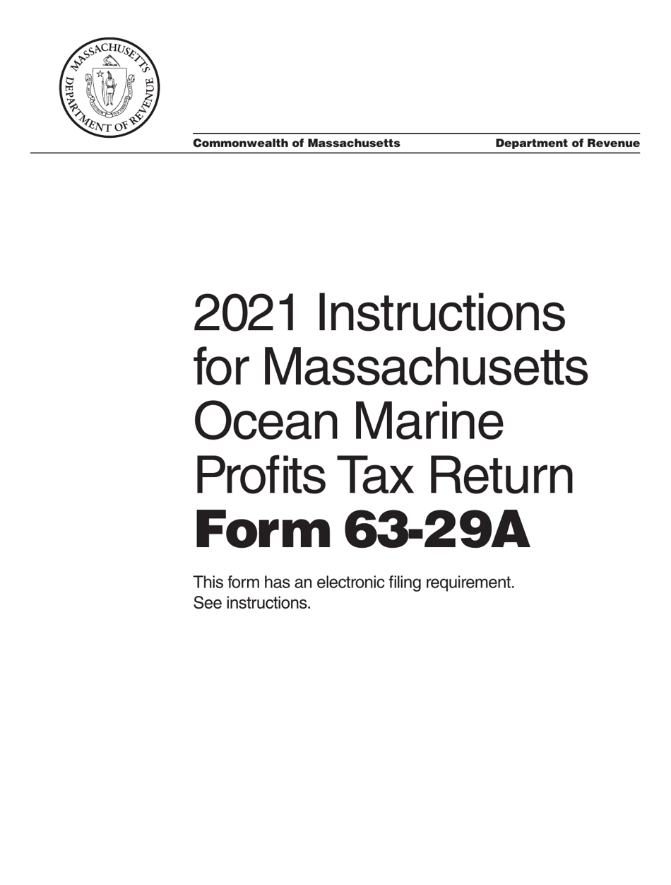 Download Instructions for Form 63-29A Ocean Marine Profits Tax Return ...