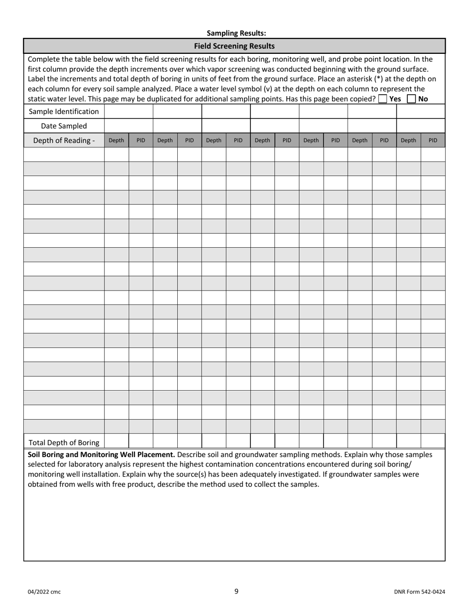 DNR Form 542-0424 - Fill Out, Sign Online and Download Fillable PDF ...