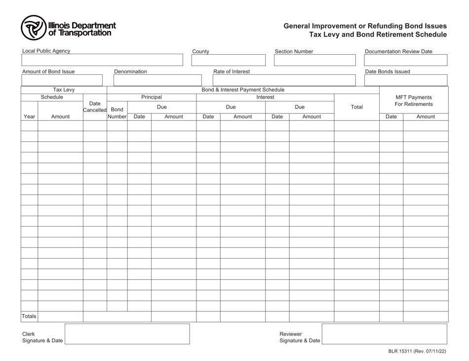 Form BLR15311 Download Fillable PDF or Fill Online General Improvement ...