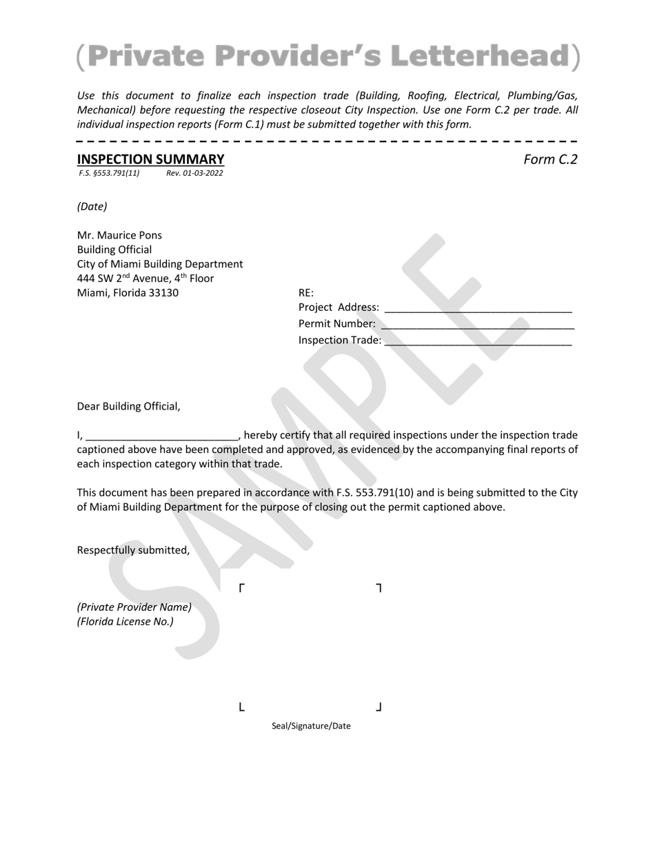 Form C.2 - Fill Out, Sign Online and Download Printable PDF, City of ...