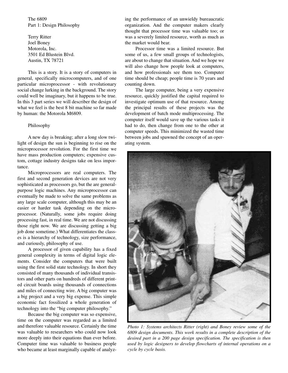 The 6809 Part 1: Design Philosophy - Terry Ritter, Joel Boney Download ...