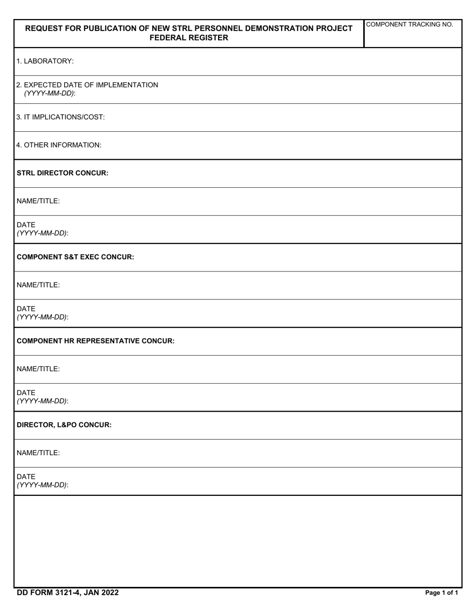 DD Form 3121-4 - Fill Out, Sign Online and Download Fillable PDF | Templateroller