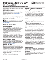 IRS Form 8911 Download Fillable PDF or Fill Online Alternative Fuel ...