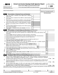 IRS Form 8610 - 2021 - Fill Out, Sign Online and Download Fillable PDF ...