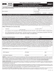 Form NYC-579-BCT Download Printable PDF or Fill Online Signature ...