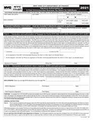Form NYC-579-UBTI - 2021 - Fill Out, Sign Online and Download Printable ...