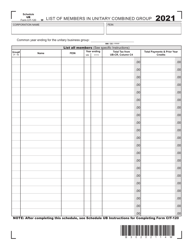 Form CIT-120 Schedule UB - 2021 - Fill Out, Sign Online and Download ...