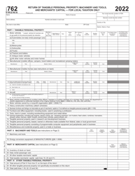 Form 762 - 2022 - Fill Out, Sign Online and Download Fillable PDF ...