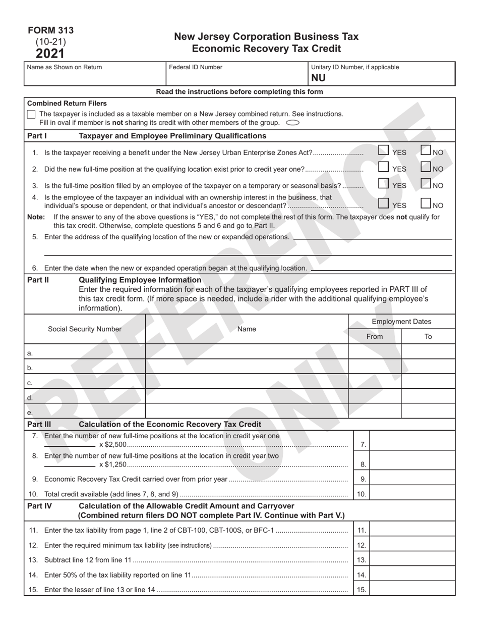 Form 313 - 2021 - Fill Out, Sign Online and Download Printable PDF, New ...