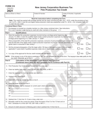 Form 318 - 2021 - Fill Out, Sign Online and Download Printable PDF, New Jersey | Templateroller