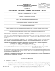 Form 10 (SEC Form 1396) Download Printable PDF or Fill Online General ...