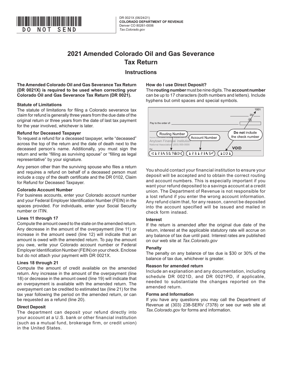 Form DR0021X - 2021 - Fill Out, Sign Online and Download Fillable PDF ...