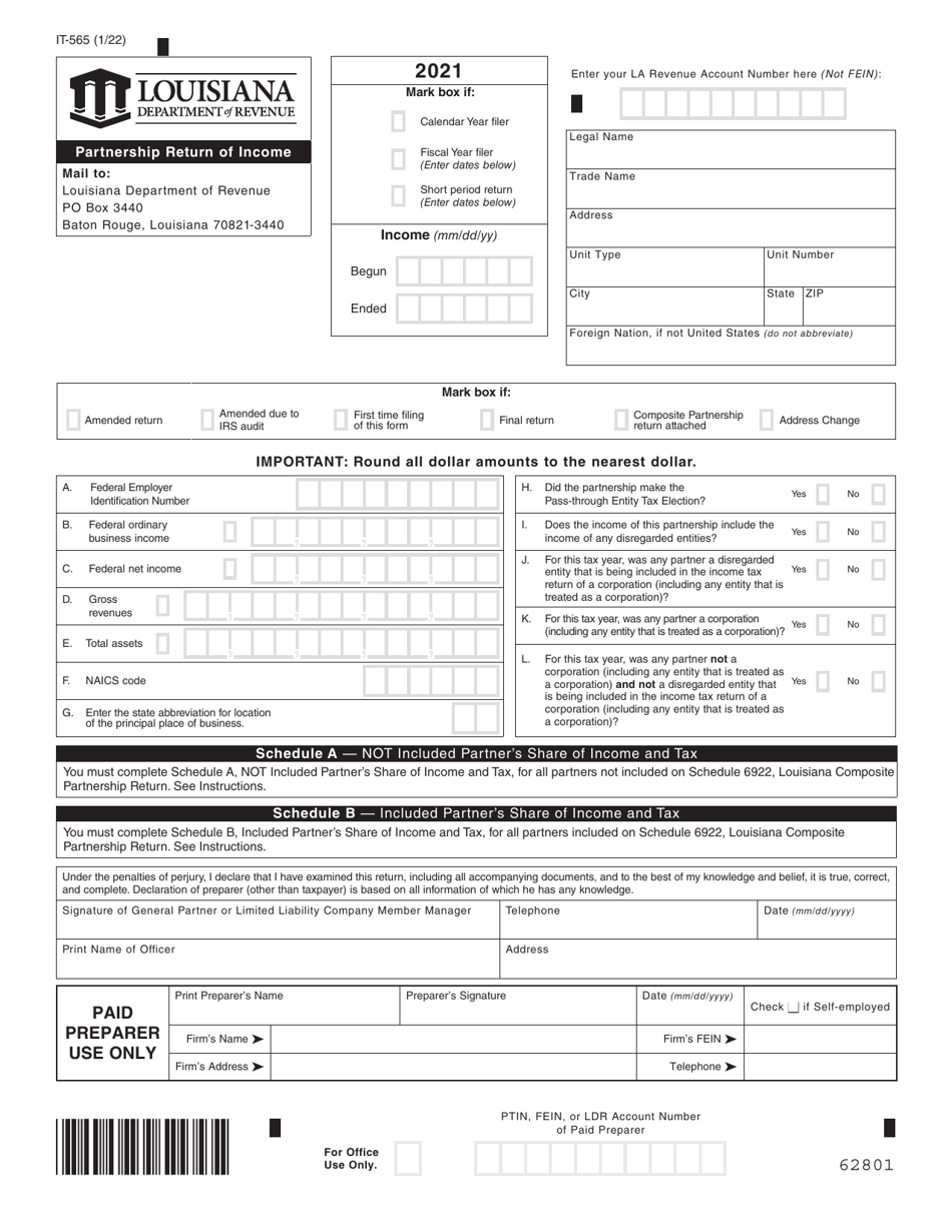 Form IT-565 - 2021 - Fill Out, Sign Online and Download Fillable PDF ...