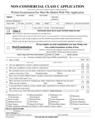 Form MVE-64 Download Fillable PDF or Fill Online Non-commercial Class C ...