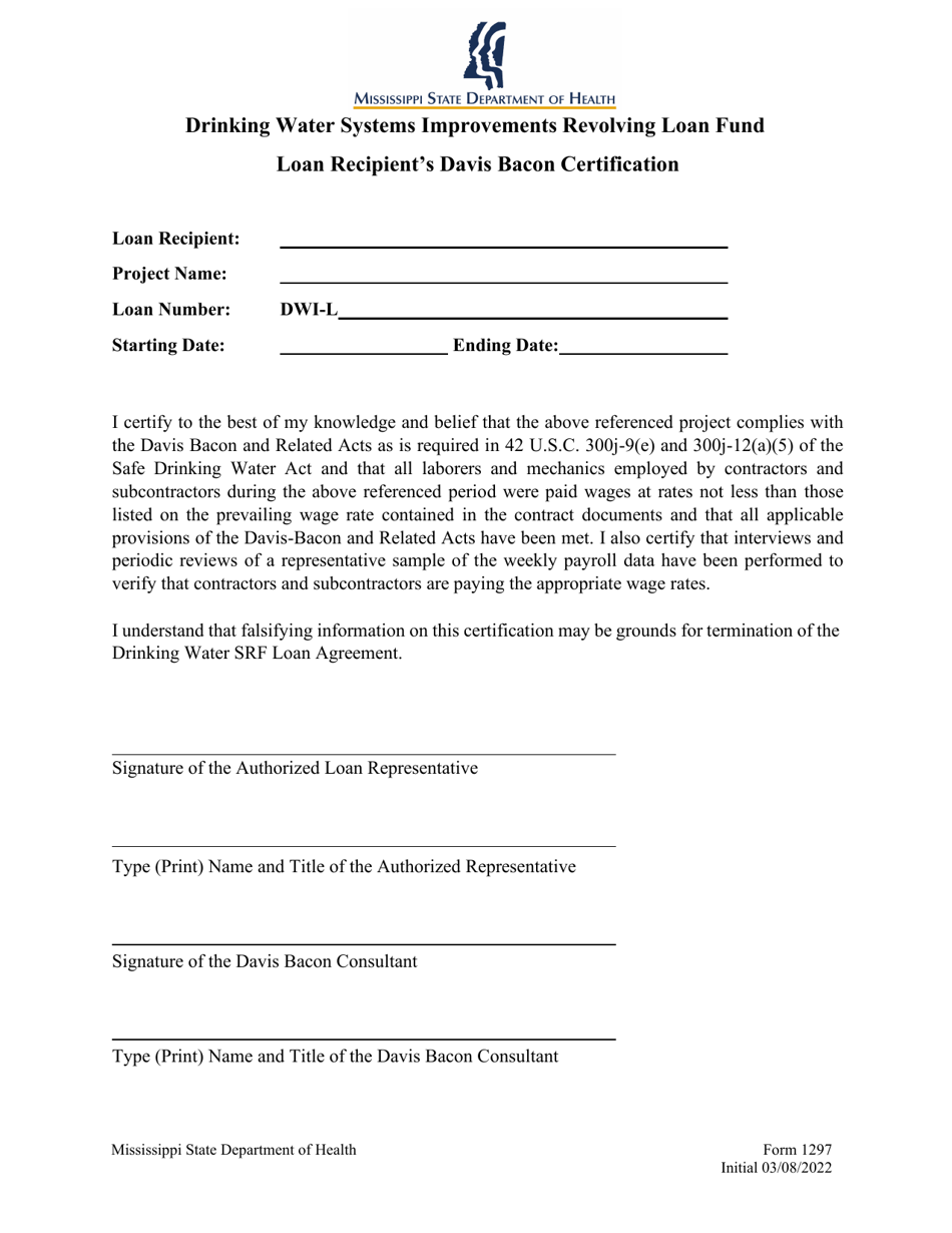 Form 1297 - Fill Out, Sign Online and Download Fillable PDF ...