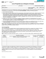 Form T1161 - Fill Out, Sign Online and Download Fillable PDF, Canada ...