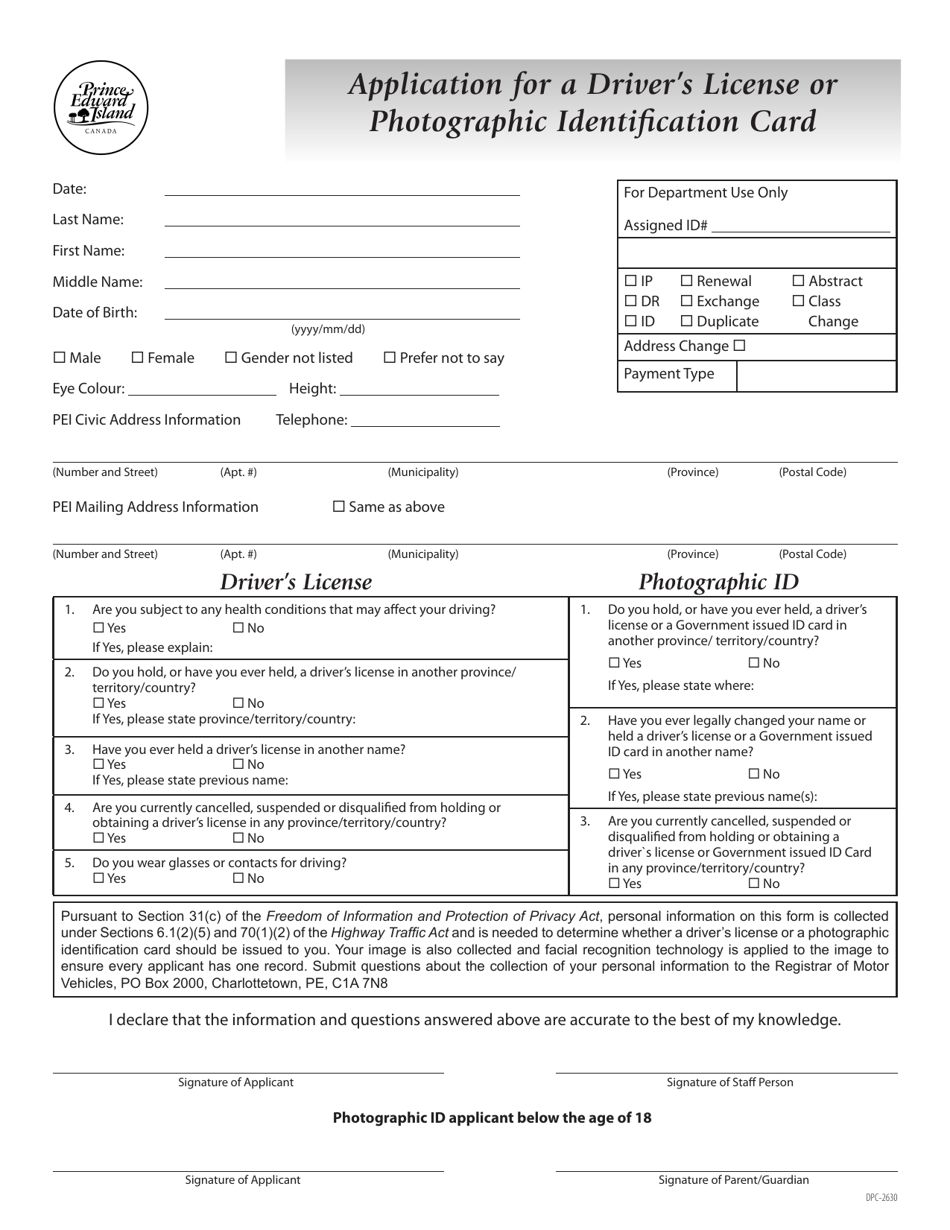 Form DPC-2630 - Fill Out, Sign Online and Download Printable PDF ...