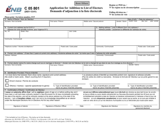 Elections New Brunswick Forms PDF templates. download Fill and print ...