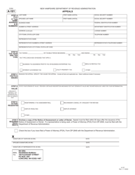 Form A-101 - Fill Out, Sign Online and Download Fillable PDF, New Hampshire | Templateroller