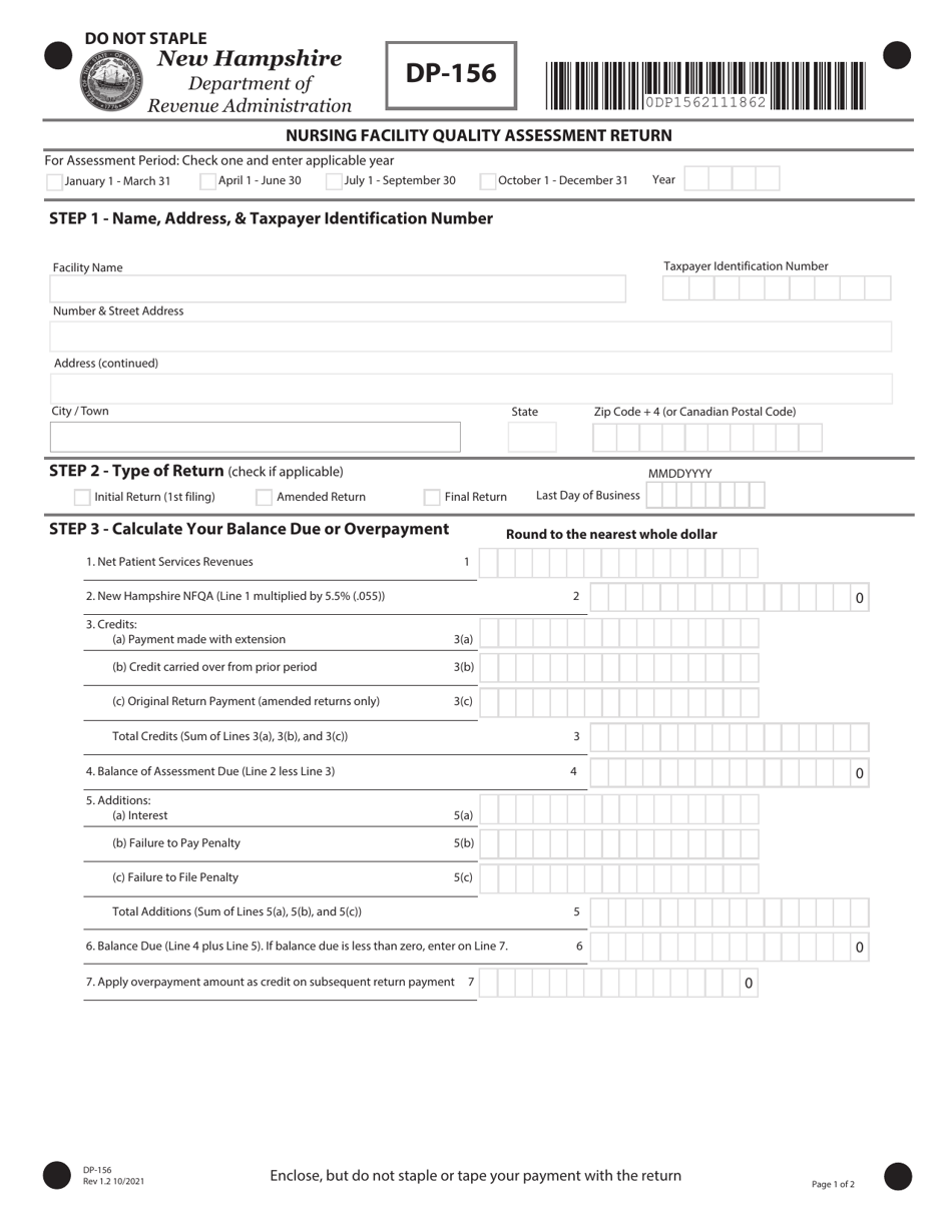 Form DP-156 - Fill Out, Sign Online and Download Fillable PDF, New ...
